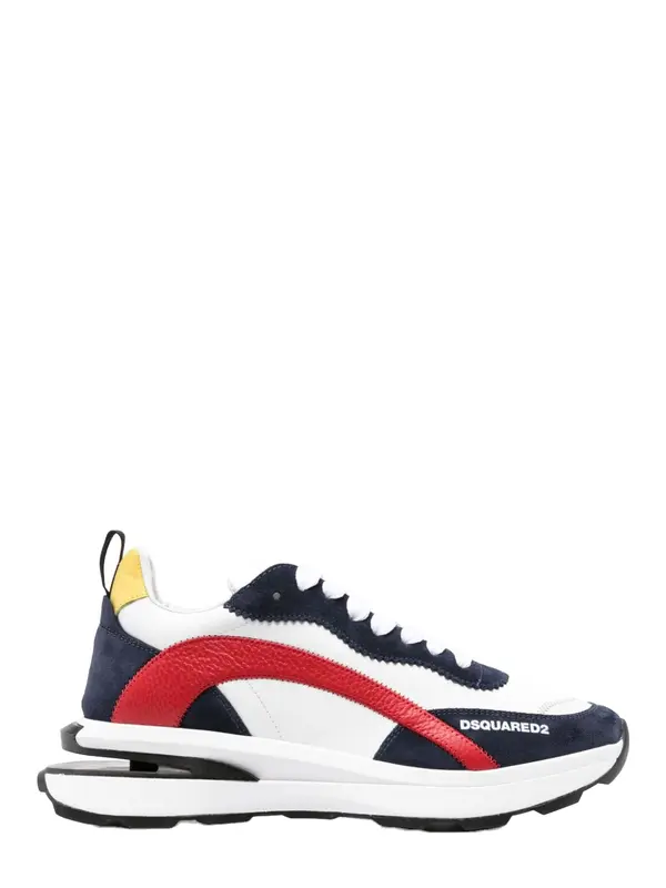 Dsquared2 Logo Patch Lace-up Sneakers - White