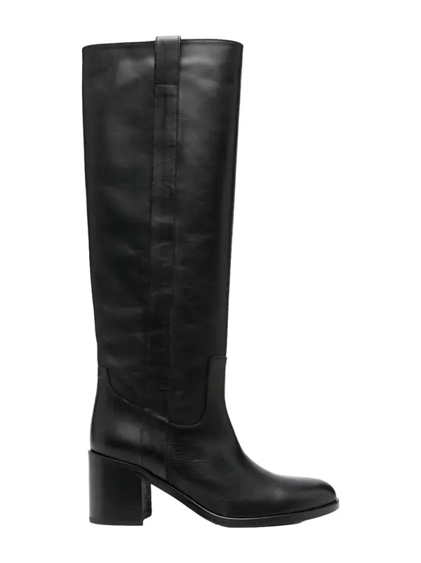 VIA ROMA 15 Venice 70mm Leather Boots - Black