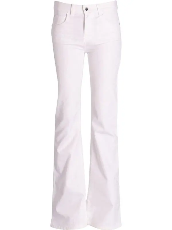 Emporio Armani Logo-patch Flared Jeans - White