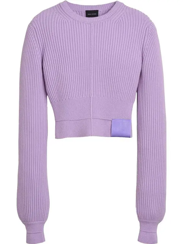 Marc Jacobs Femme Crew Neck Jumper - Purple