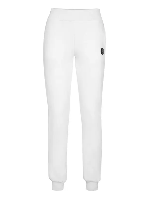 PLEIN SPORT Logo-appliqué Track Pants - White
