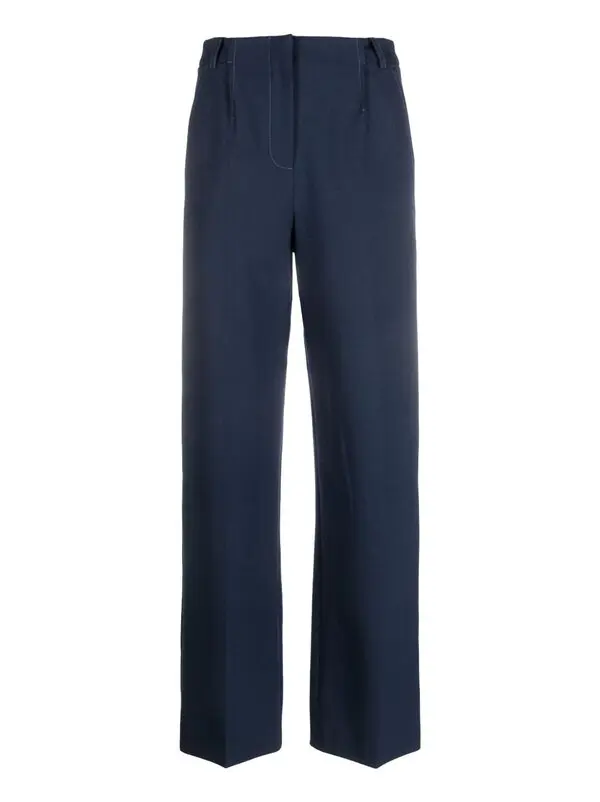 Patrizia Pepe Essential Stretch Palazzo Pant - Blue