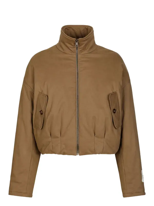 Dolce & Gabbana Logo-patch Padded Jacket - Brown