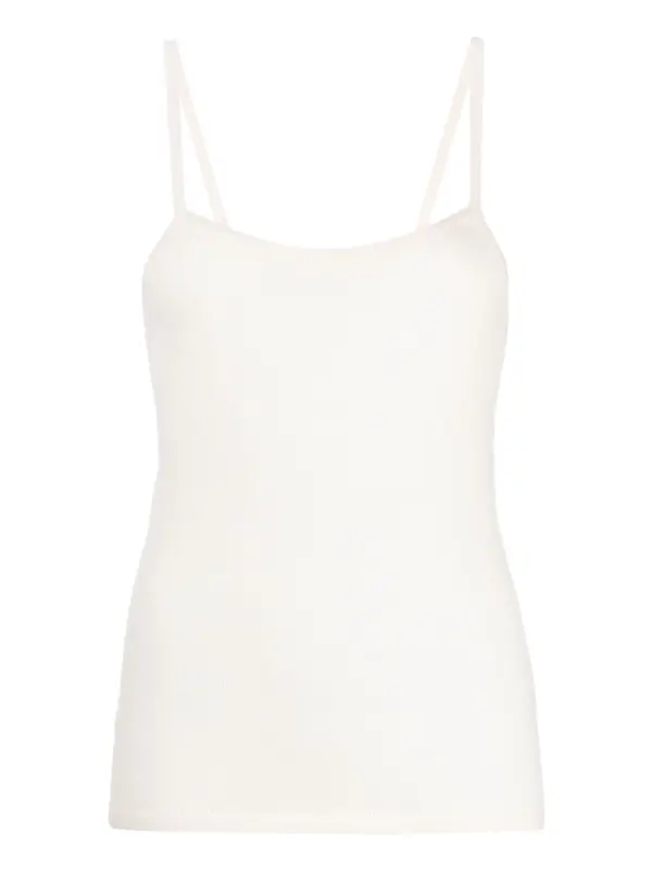 Cashmere In Love Amaya Fine-knit Tank Top - White