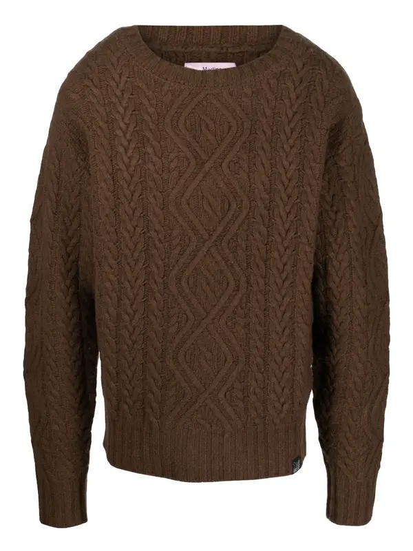 Martine Rose Cable-knit Jumper - Brown