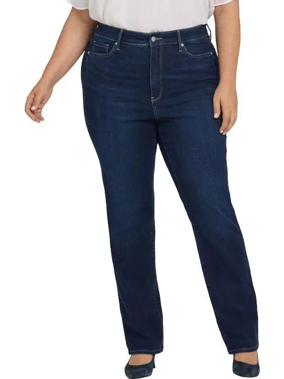 NYDJ Marilyn High Waist Straight Leg Jeans - Midnight Breeze