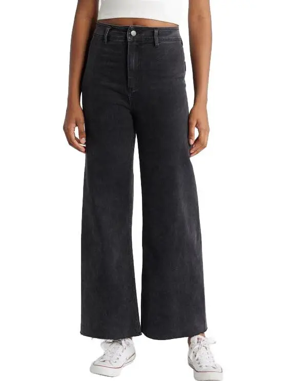 Rip Curl High-rise Wide Leg Jeans - Washed Black