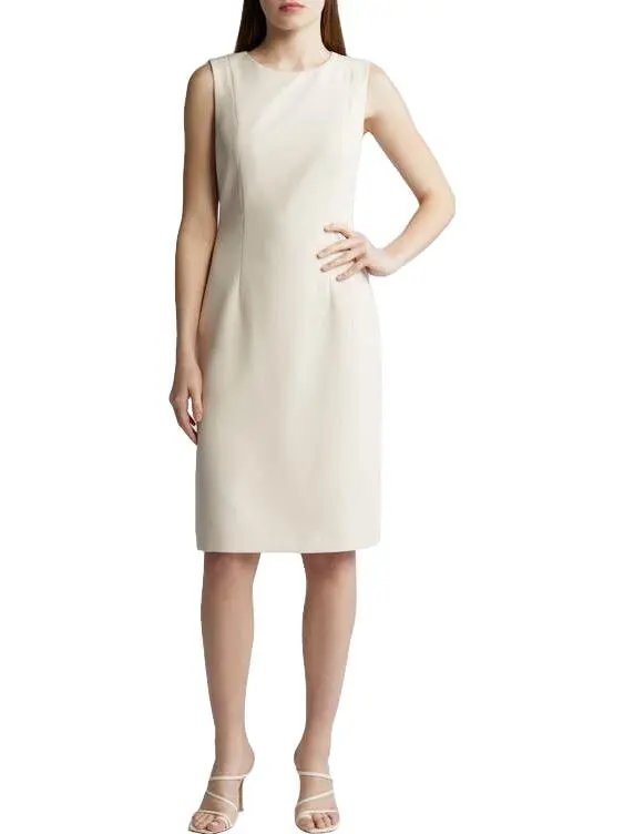 Kobi Halperin Meridian Twill Sheath Dress - Canvas