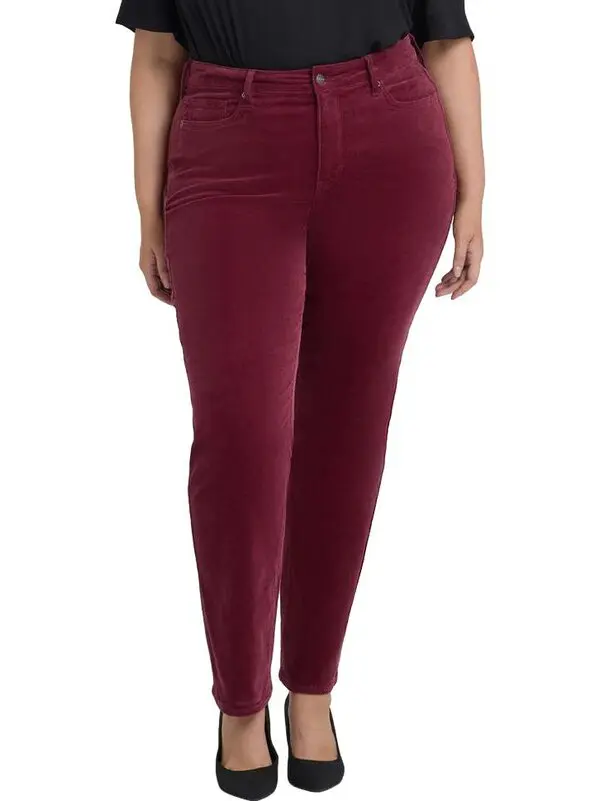 NYDJ Marilyn Straight Leg Jeans - Sienna Red