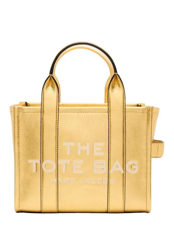 Marc Jacobs Metallic Leather Small Tote - Gold