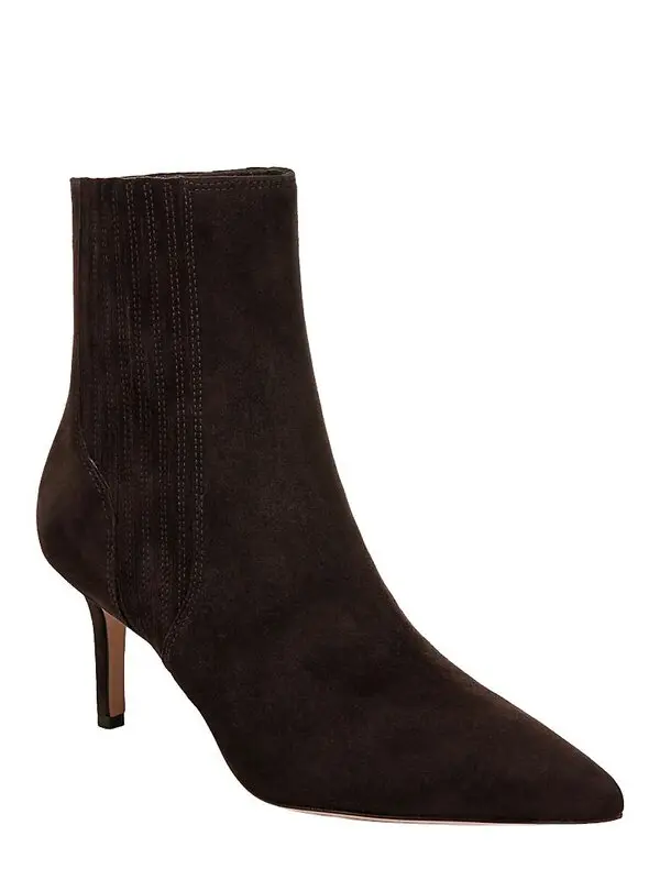 Veronica Beard Lisa 70 Boots - Espresso Suede