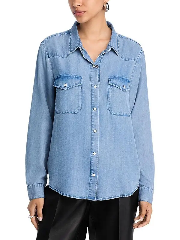 Aqua Western Denim Shirt Exclusive - Mill Valley