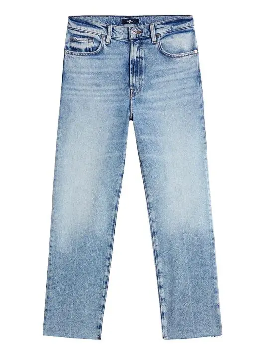 7 For All Mankind Logan Stovepipe Jeans - Natural