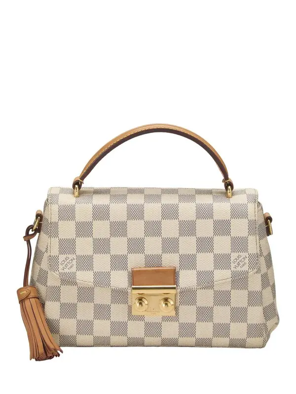 LOUIS VUITTON Damier Azur Croisette - White