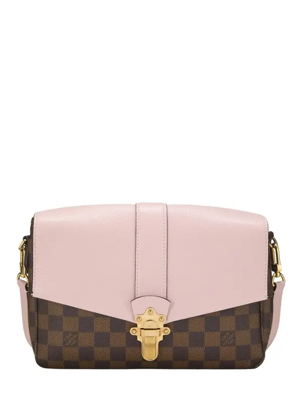 LOUIS VUITTON Damier Ebene Clapton Crossbody - Pink