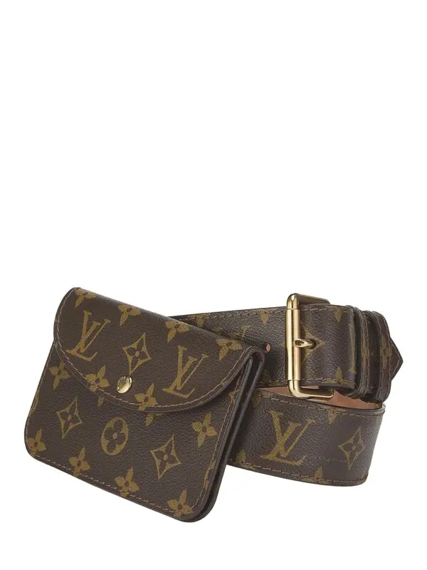 LOUIS VUITTON Monogram Canvas Pochette Solo Belt Bag - Brown