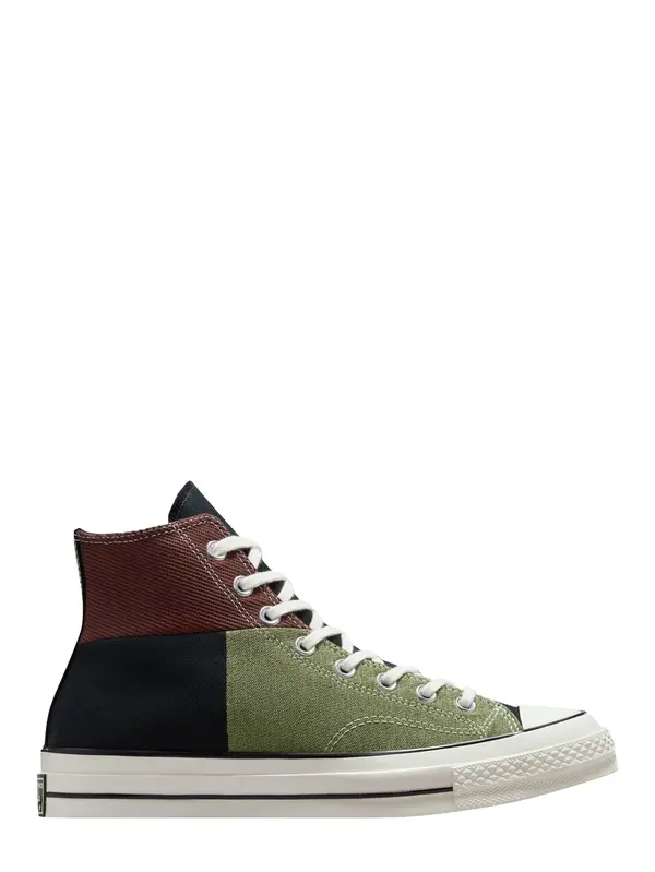 CONVERSE Chuck 70 High Crafted Patchwork Sneakers - Green