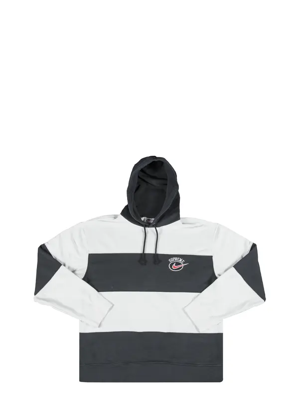 Supreme X Nike Stripe Hooded Sweatshirt - Black