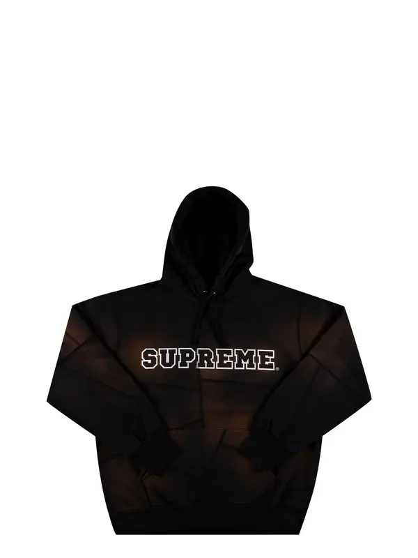 Supreme Patchwork Hooded Sweatshirt - Black