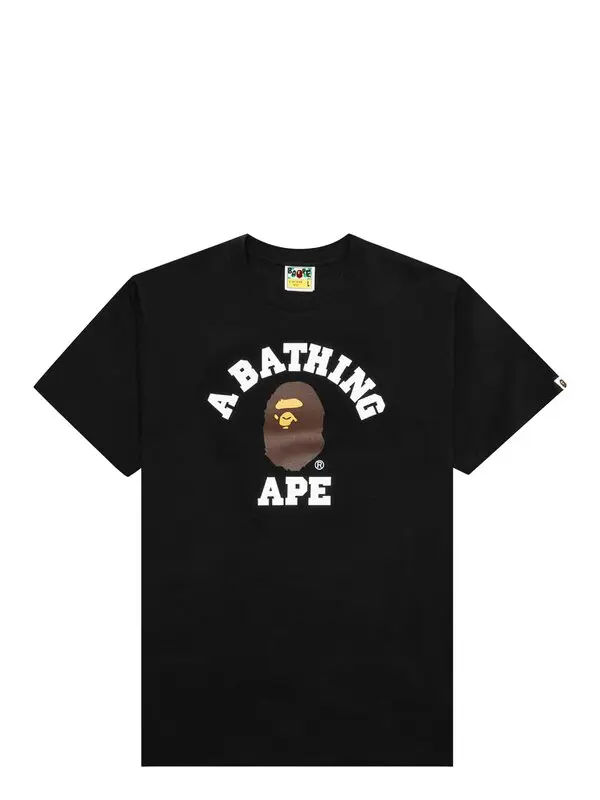 A BATHING APE College Tee - Black