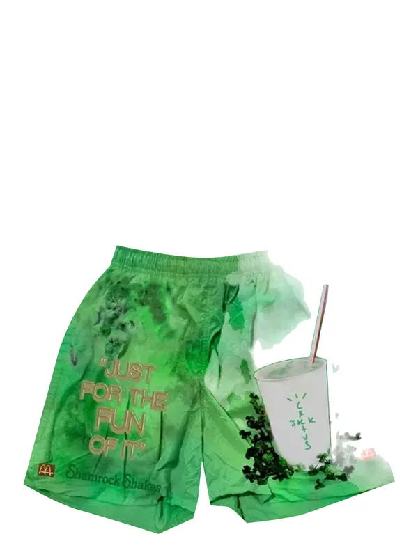CACTUS JACK BY TRAVIS SCOTT X Mcdonald's Shamrock Shake Shorts - Green