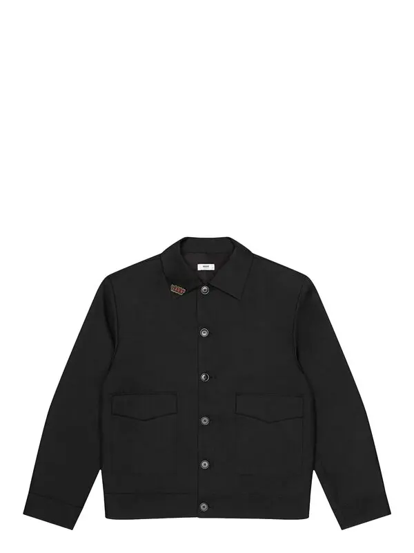 VEERT Structured Virgin Wool Jacket - Black