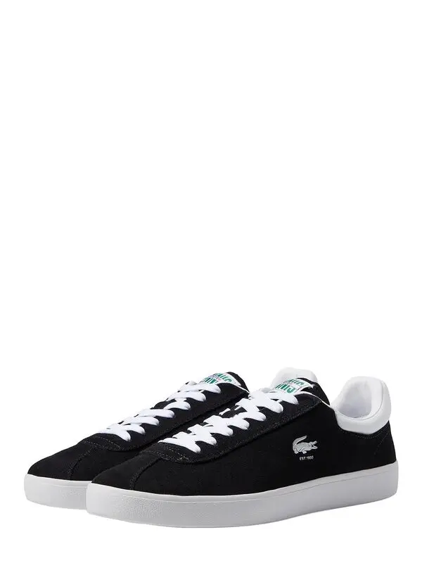 Lacoste Baseshot Suede Low Top Sneakers - Black