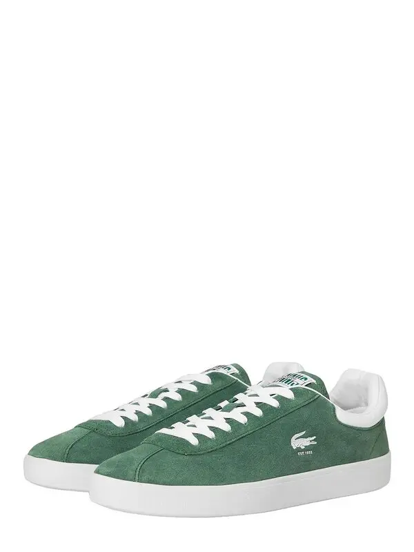 Lacoste Baseshot Suede Low Top Sneakers - Green