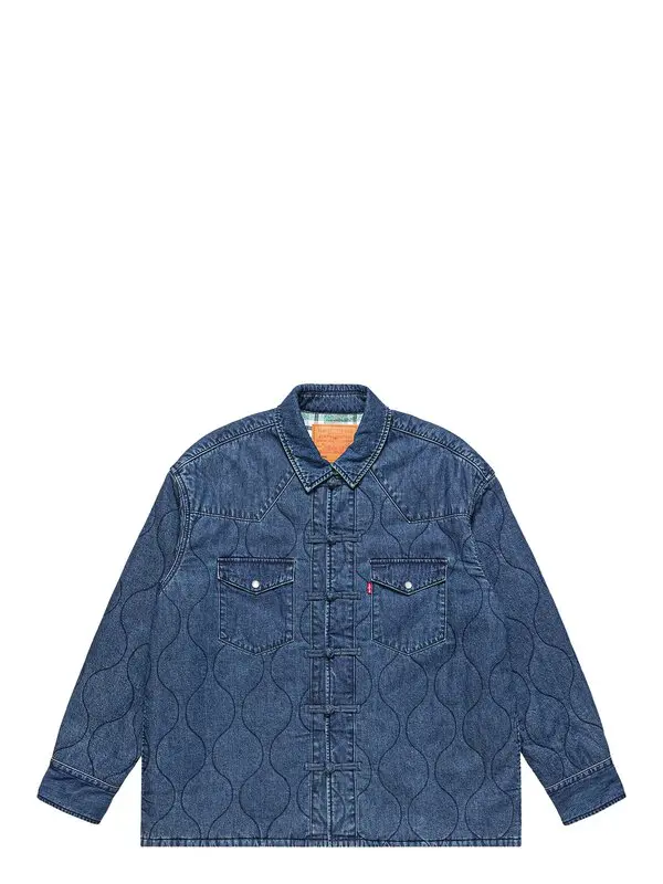 CLOT X Levi's Padded Western Shirt - Blue