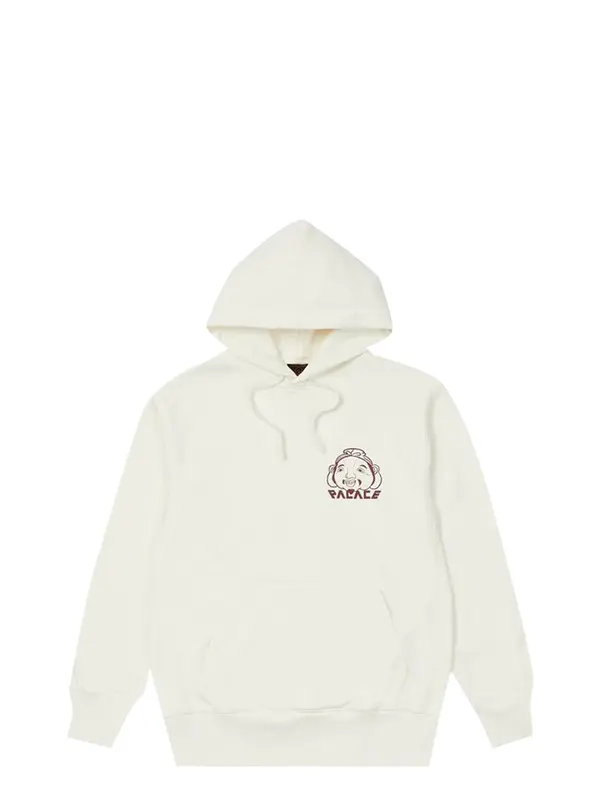 PALACE X Evisu Tri-godhead Hood 'egret - White
