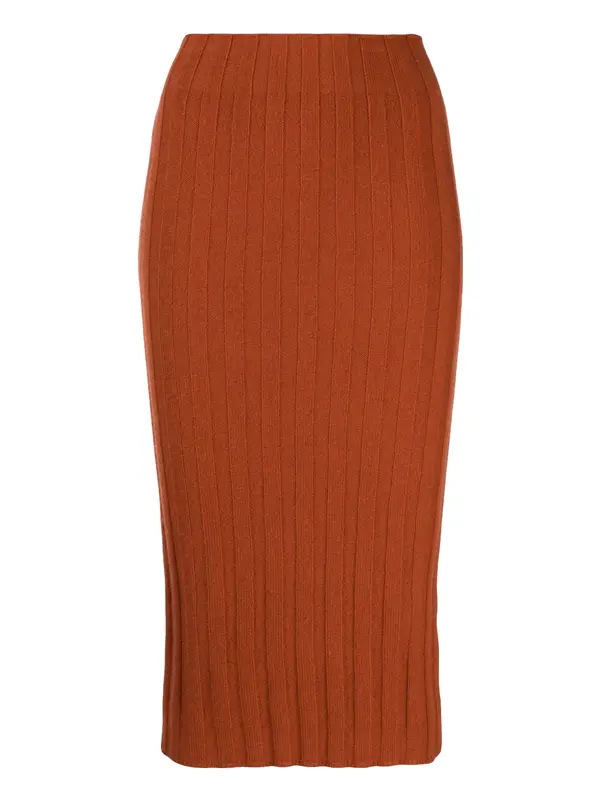Cashmere In Love Lenny Pencil Skirt - Brown
