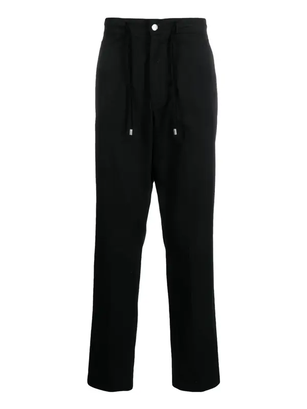 Roberto Cavalli Logo-embroidered Trousers - Black