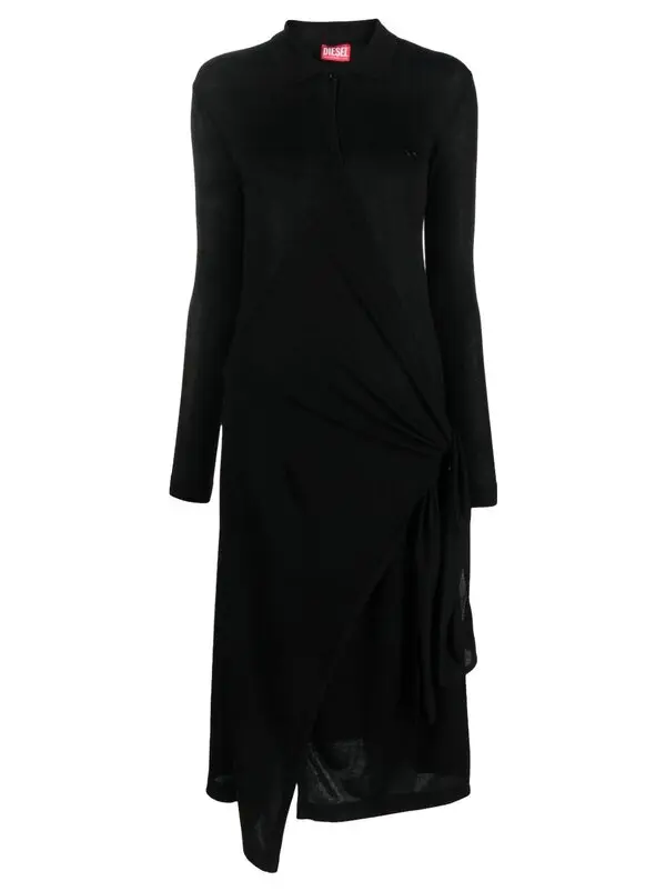 DIESEL® D-wrip Lyocell-blend Midi Dress - Black