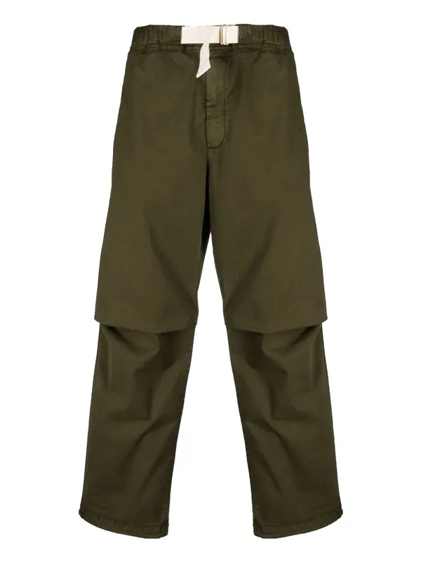 DARKPARK Adjustable Waist-strap Trousers - Green