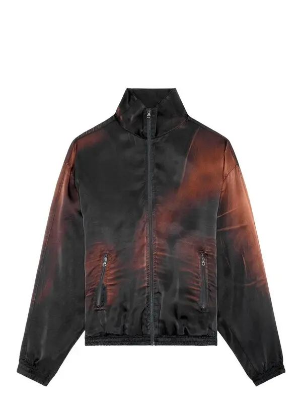 DIESEL® J-smash Faded Zip-up Bomber Jacket - Black