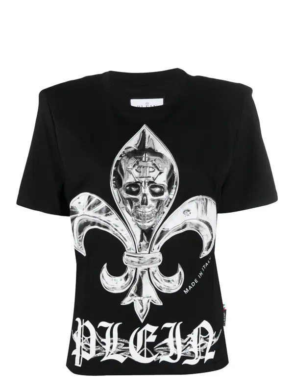 Philipp Plein Pure Fit Chrome Cotton T-shirt - Black