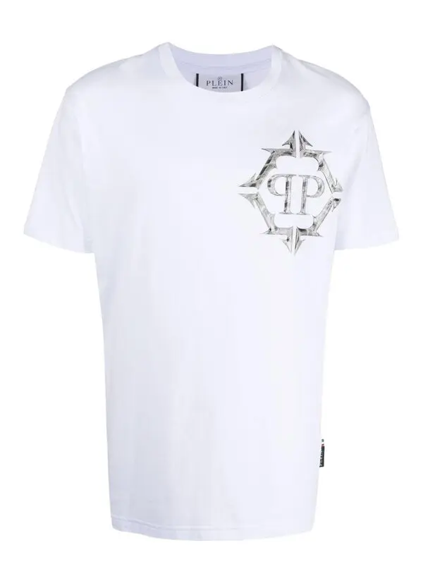 Philipp Plein Graphic-print Cotton T-shirt - White