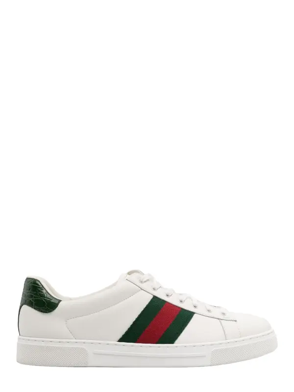 Gucci Ace Leather Sneakers - White