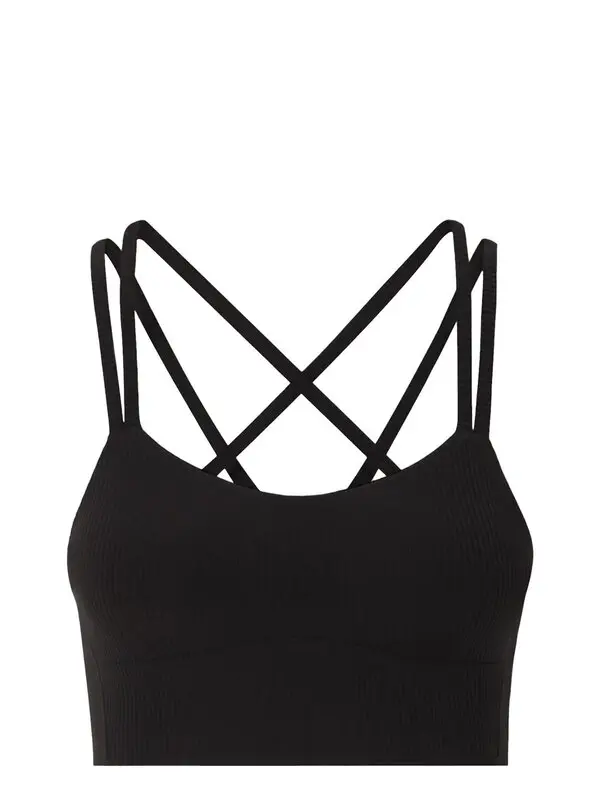 Lululemon Like A Cloud Longline Ribbed Sports Bra B/c - Black