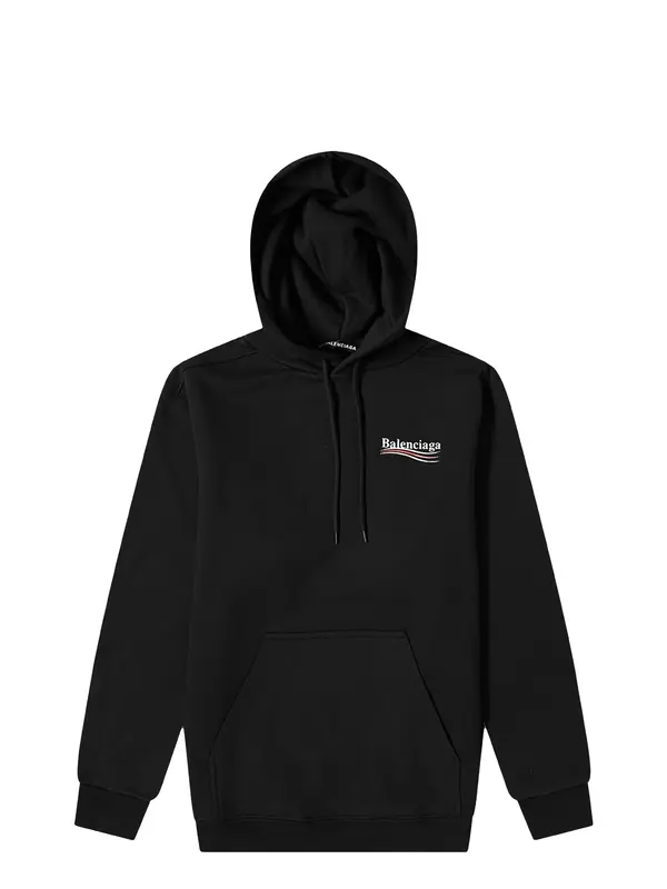 Balenciaga Political Campaign Hoodie - Black