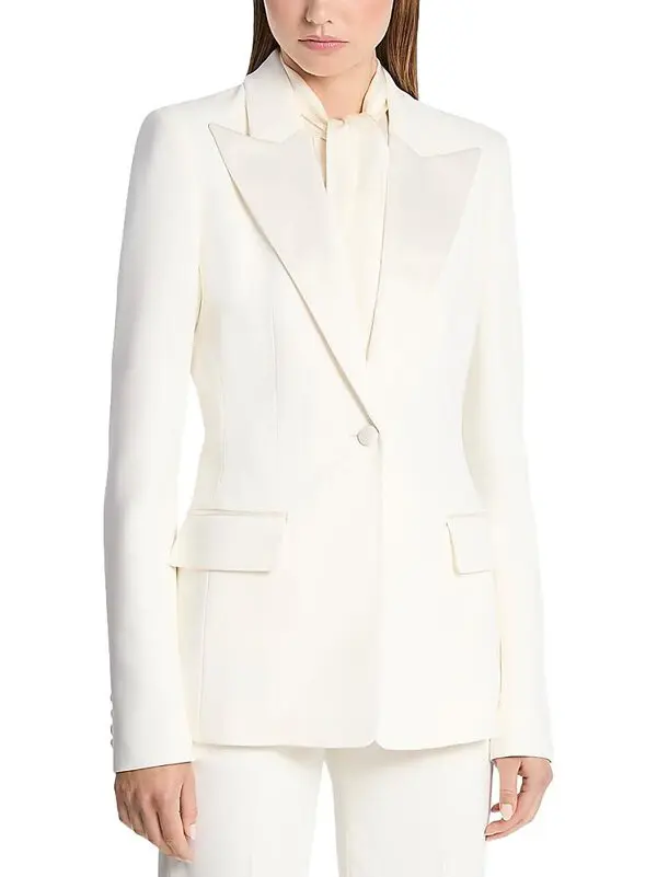 Michael Kors Double Crepe Sable Georgina Blazer - Ivory