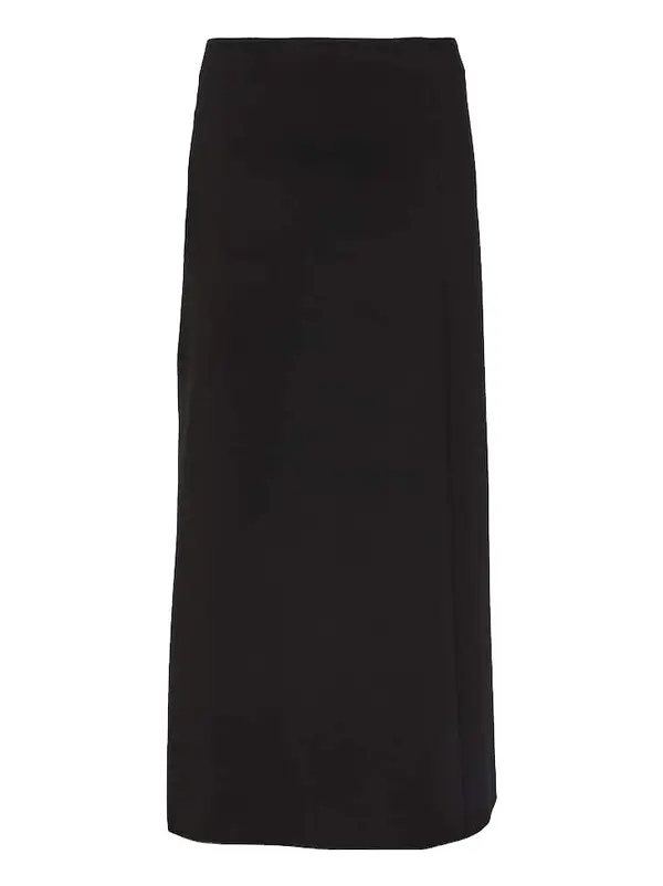 THE ROW Flores Asymmetric Maxi Skirt - Black