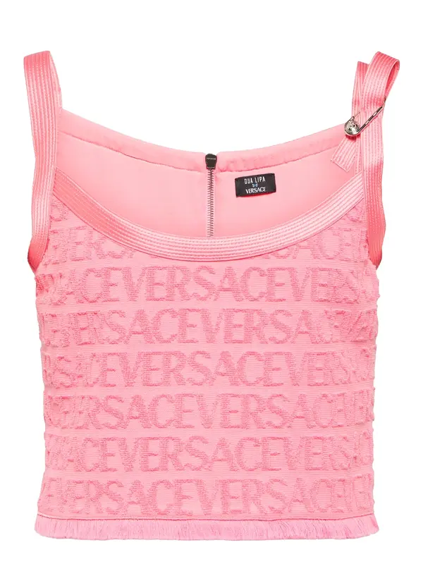 Versace Safety Pin Cotton Top - Pink