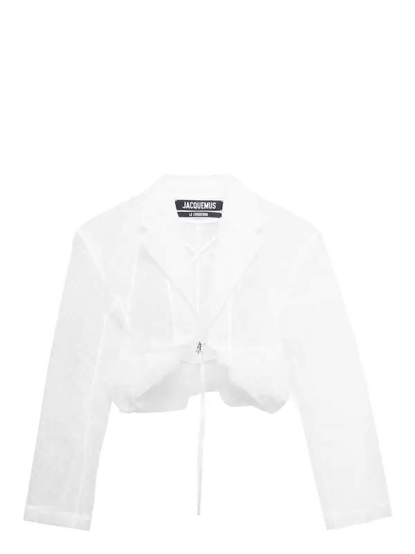Jacquemus La Veste Dentelle Lace Jacket - White
