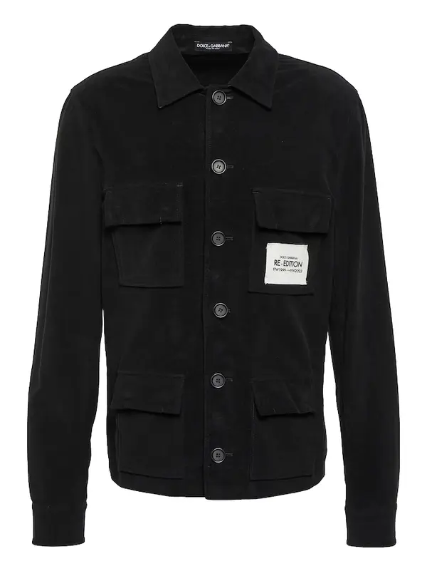 Dolce & Gabbana Re-edition Cotton Overshirt - Black