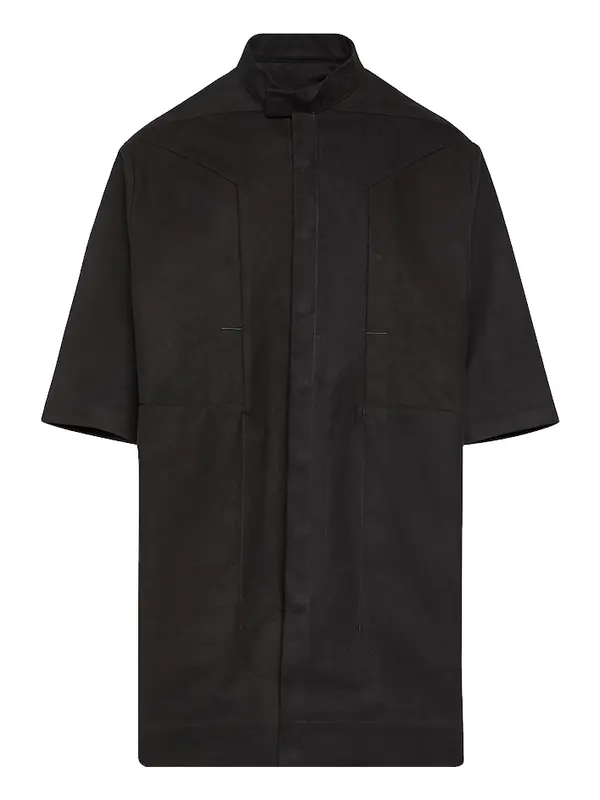 Rick Owens Edfu Magnum Cotton Jacket - Black