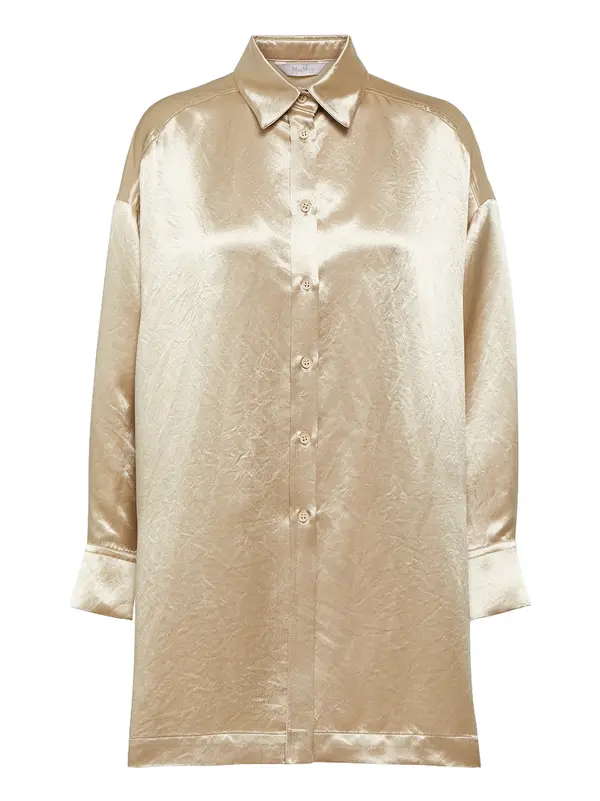 Max Mara Bacio Satin Shirt - White