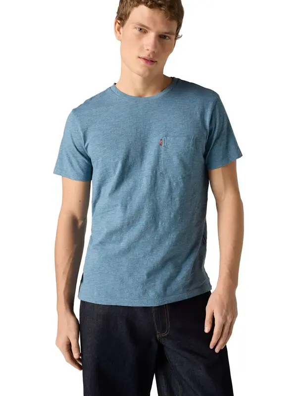 LEVI'S Classic Pocket T-shirt - Indigo Wash Heather Slub