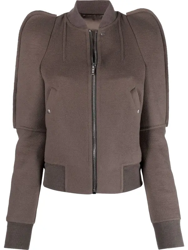 Rick Owens Bionic Puff-sleeve Bomber Jacket - Brown