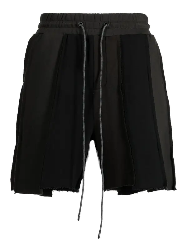 MOSTLY HEARD RARELY SEEN Cotton Track Thigh-length Shorts - Black